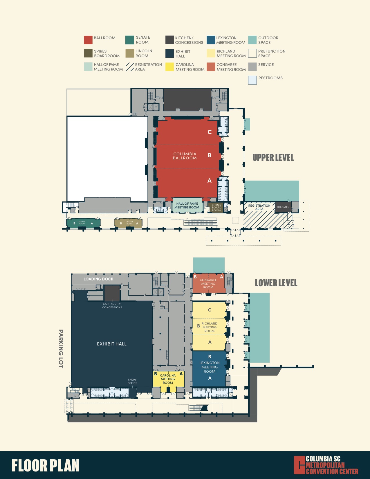 La Convention Center Exhibit Floor Plan